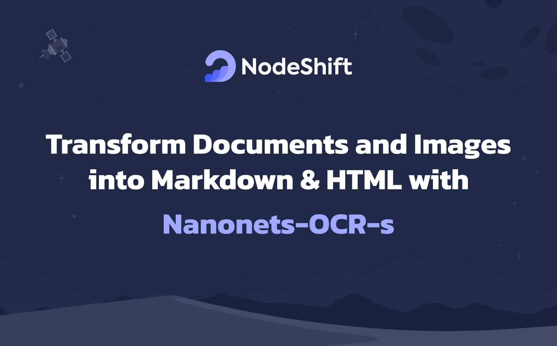 Transform Documents and Images into Markdown & HTML with Nanonets-OCR-s Transform Documents and Images into Markdown & HTML with Nanonets-OCR-s